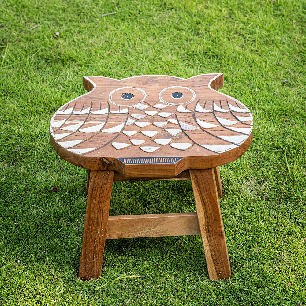 Owl Stool – Peacock Life by Shabnam Gupta