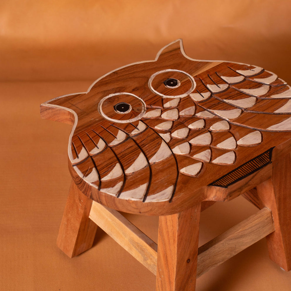 Owl Stool – Peacock Life by Shabnam Gupta