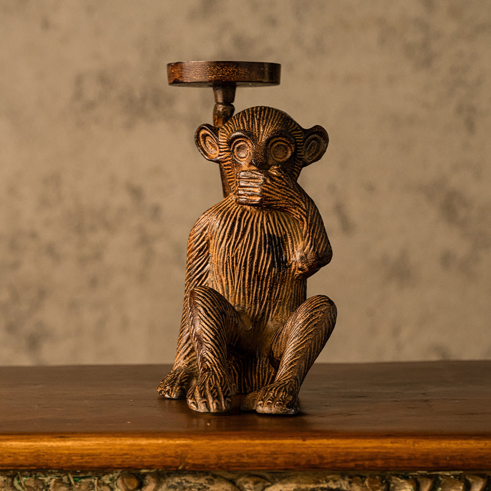 Nutty Monkey Candle Holder – Peacock Life by Shabnam Gupta