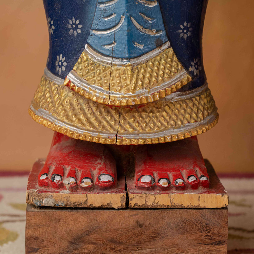 Vintage Chikku Statue Blue (One of One) – Peacock Life by Shabnam Gupta