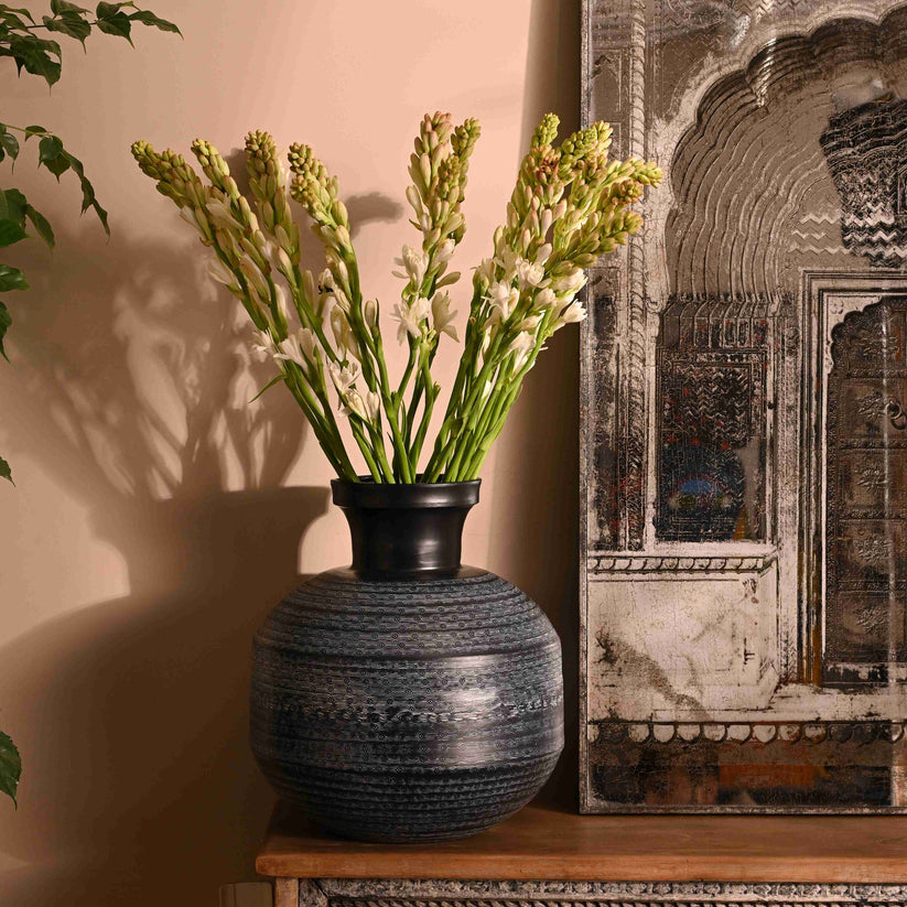 Twilight Kalash Vase – Peacock Life by Shabnam Gupta