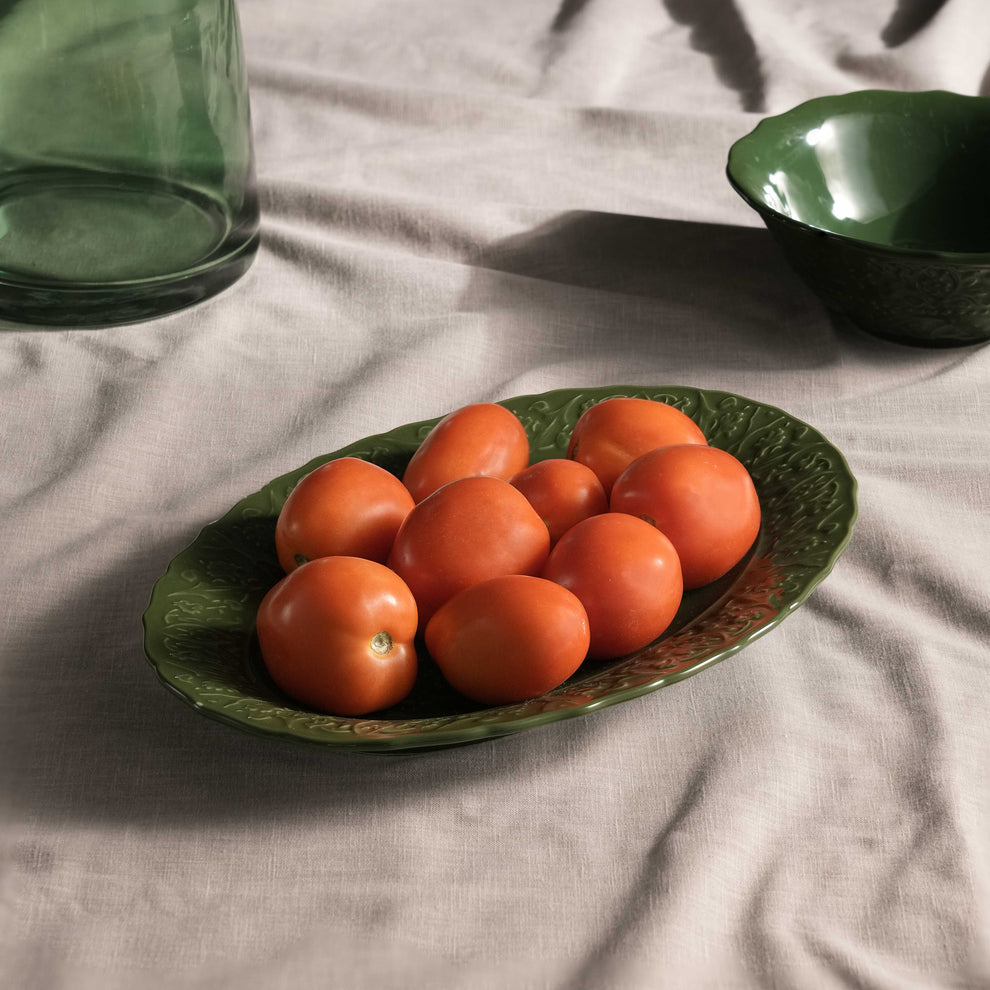 Blume Oval Platter – Peacock Life by Shabnam Gupta