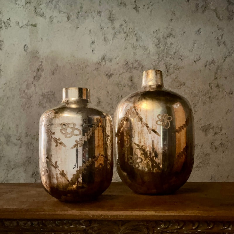 Riga Decorative Glass Vase – Peacock Life by Shabnam Gupta